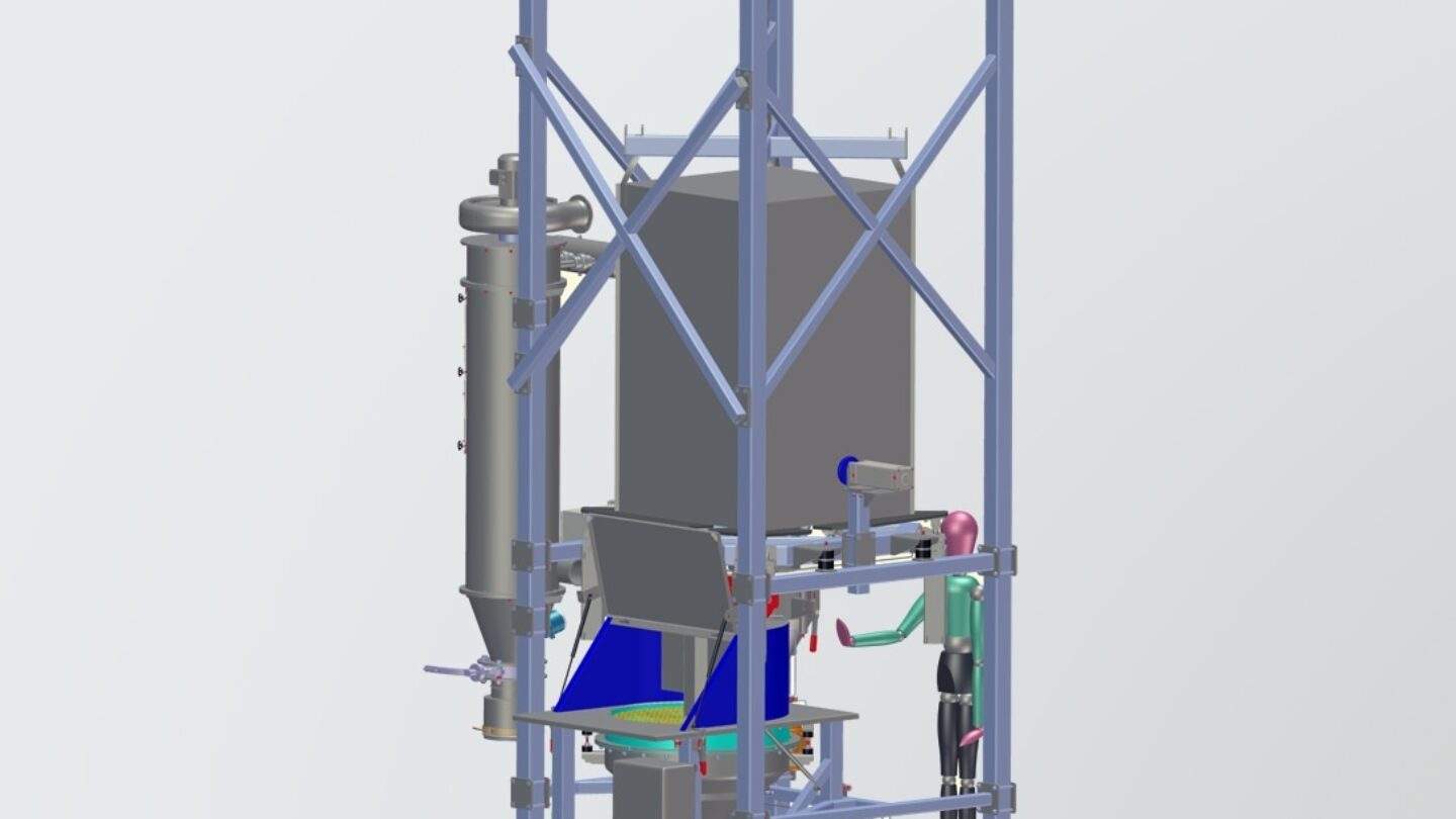 Combined bag intake & Big bag discharge station - DAXNER